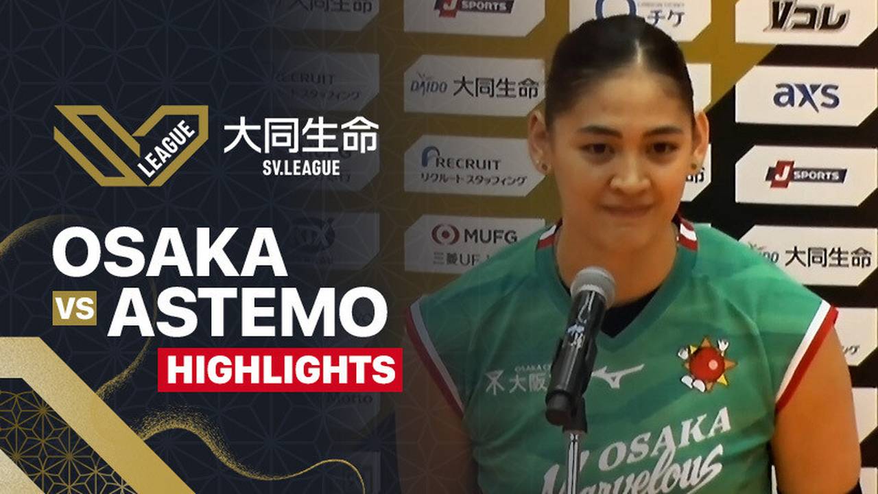 Women Quarter Final: Osaka Marvelous vs Astemo Rivale Ibaraki - Highlights | Women's SV League ...