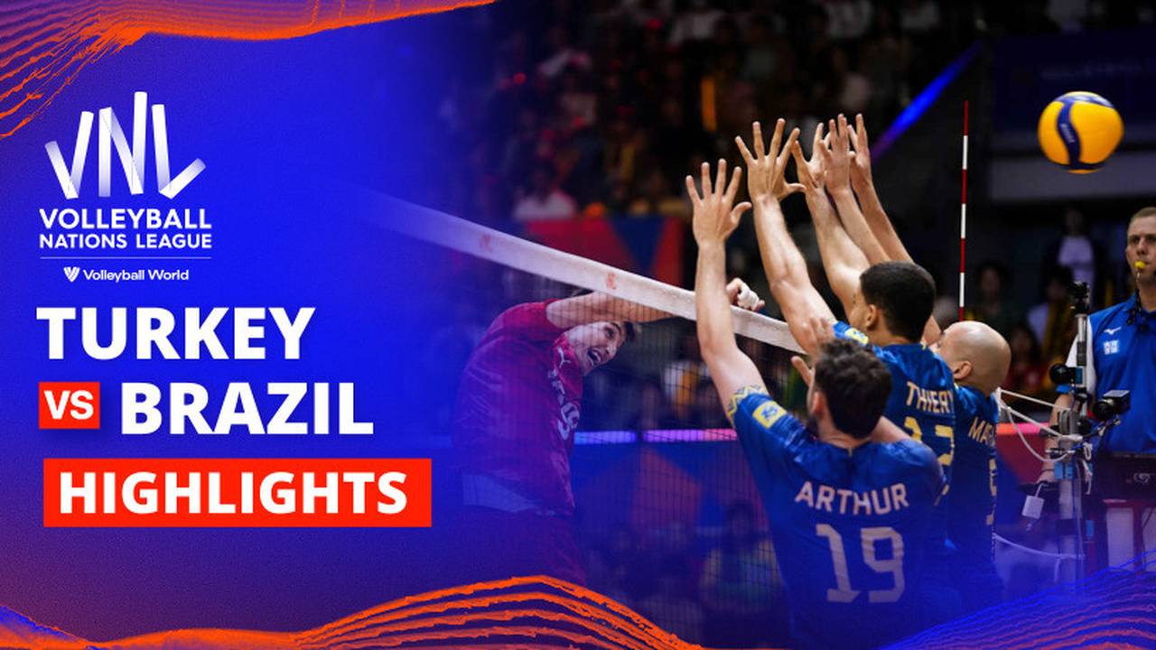 Men: Turkey vs Brazil - Highlight | Volleyball Nations League 2025 | Vidio