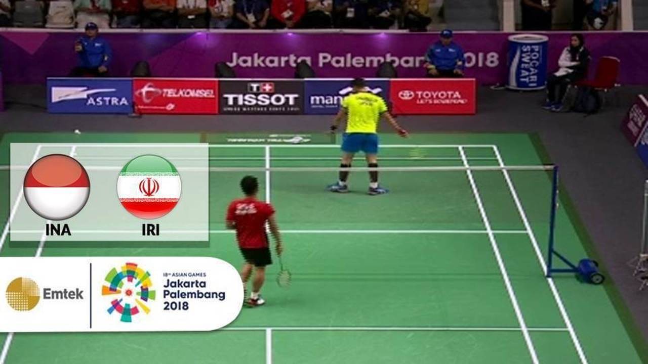 Indonesia vs Iran - Badminton Single Men's | Asian Games 2018 - Full ...