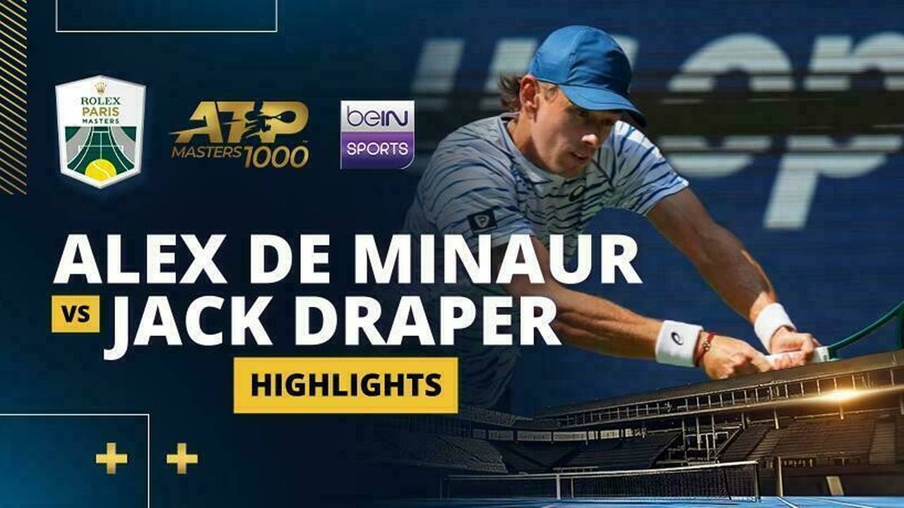 Alex de Minaur vs Jack Draper - Highlights | ATP Rolex Paris Masters 2024