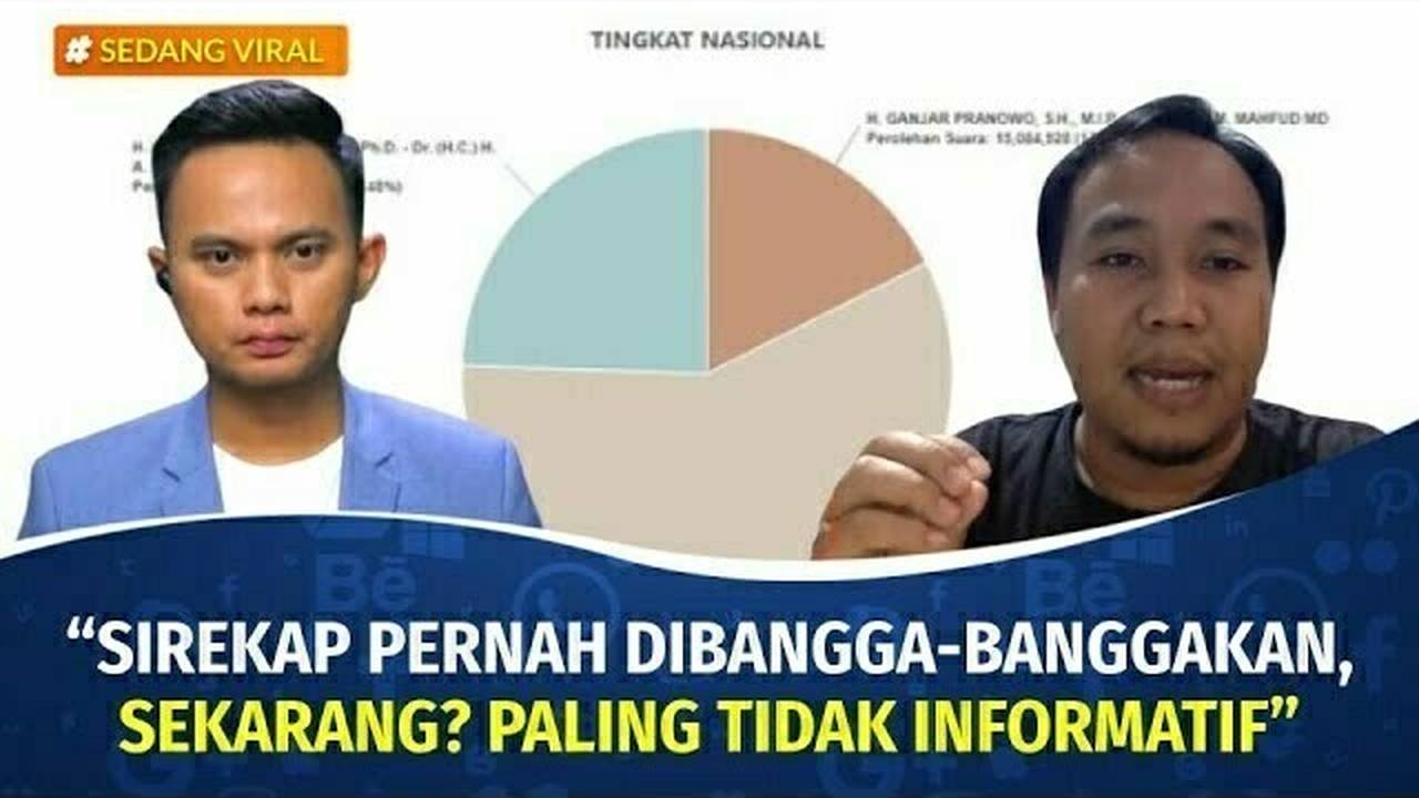 Heboh! Grafik di Sirekap Hilang! Pengamat: Dulu Pernah Dibangga ...