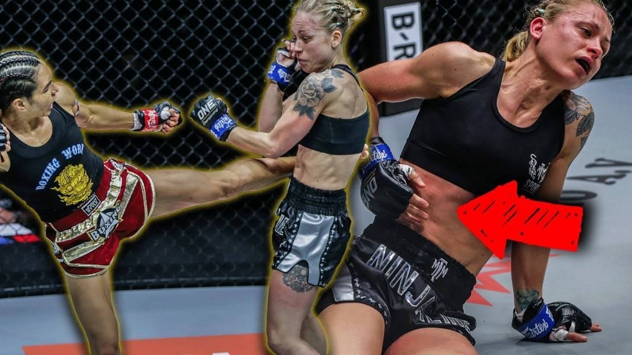 Brutal Body Shot KNOCKOUT Janet Todd vs. Anne Line Hogstad | Vidio