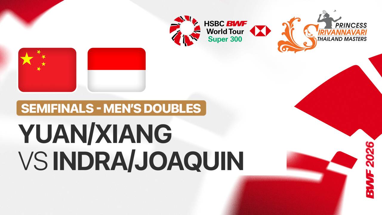 Hu Ke Yuan/Lin Xiang Yi (CHN) vs Raymond Indra/Nikolas Joaquin (INA ...