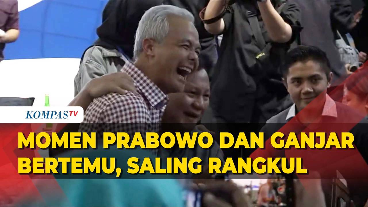 Momen Prabowo Bertemu Ganjar di Festival Belajaraya, Saling Rangkul dan ...