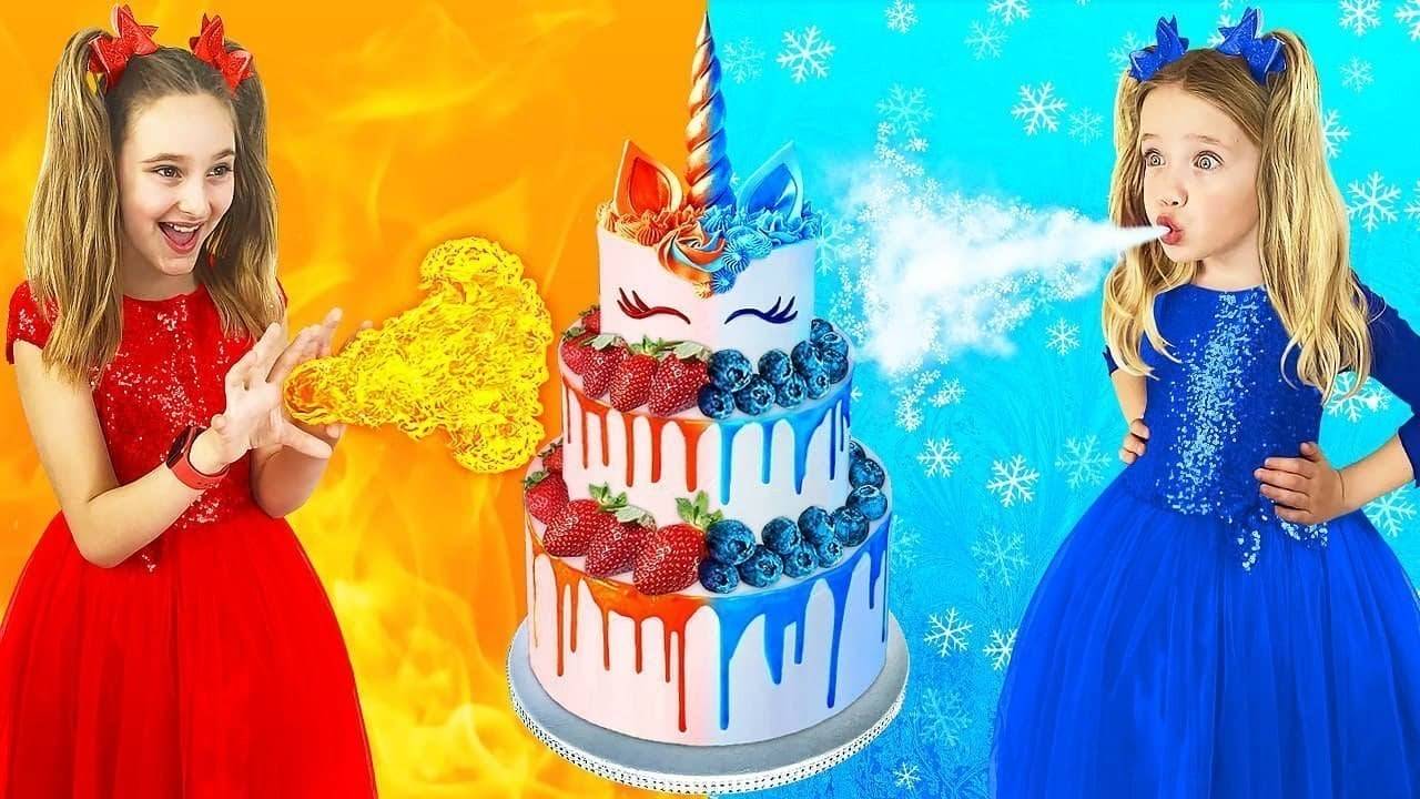 Sasha dan Dima memainkan tantangan Panas vs Dingin! | Vidio