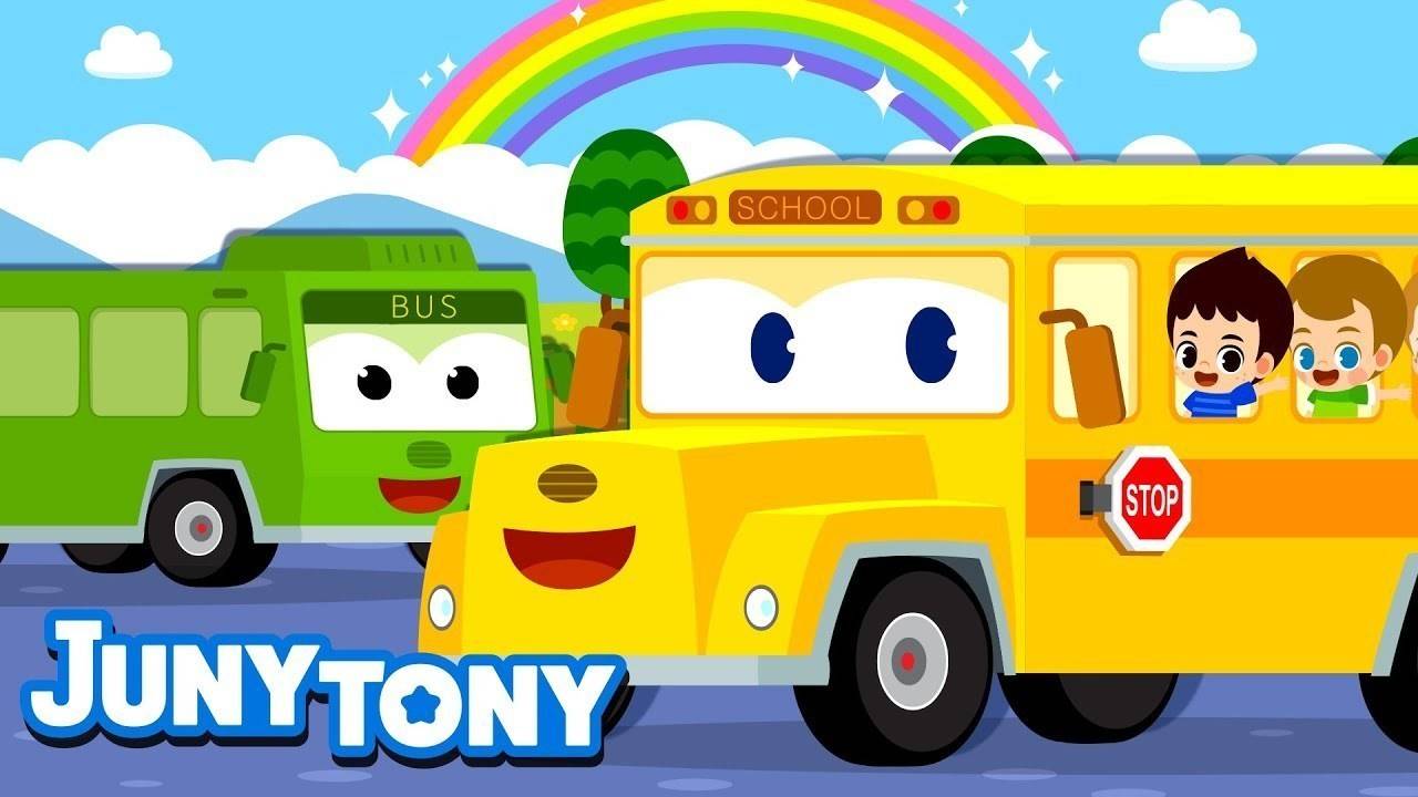 JunyTony - Car Songs for Kids - Vroom Vroom Bus (2022) | Vidio