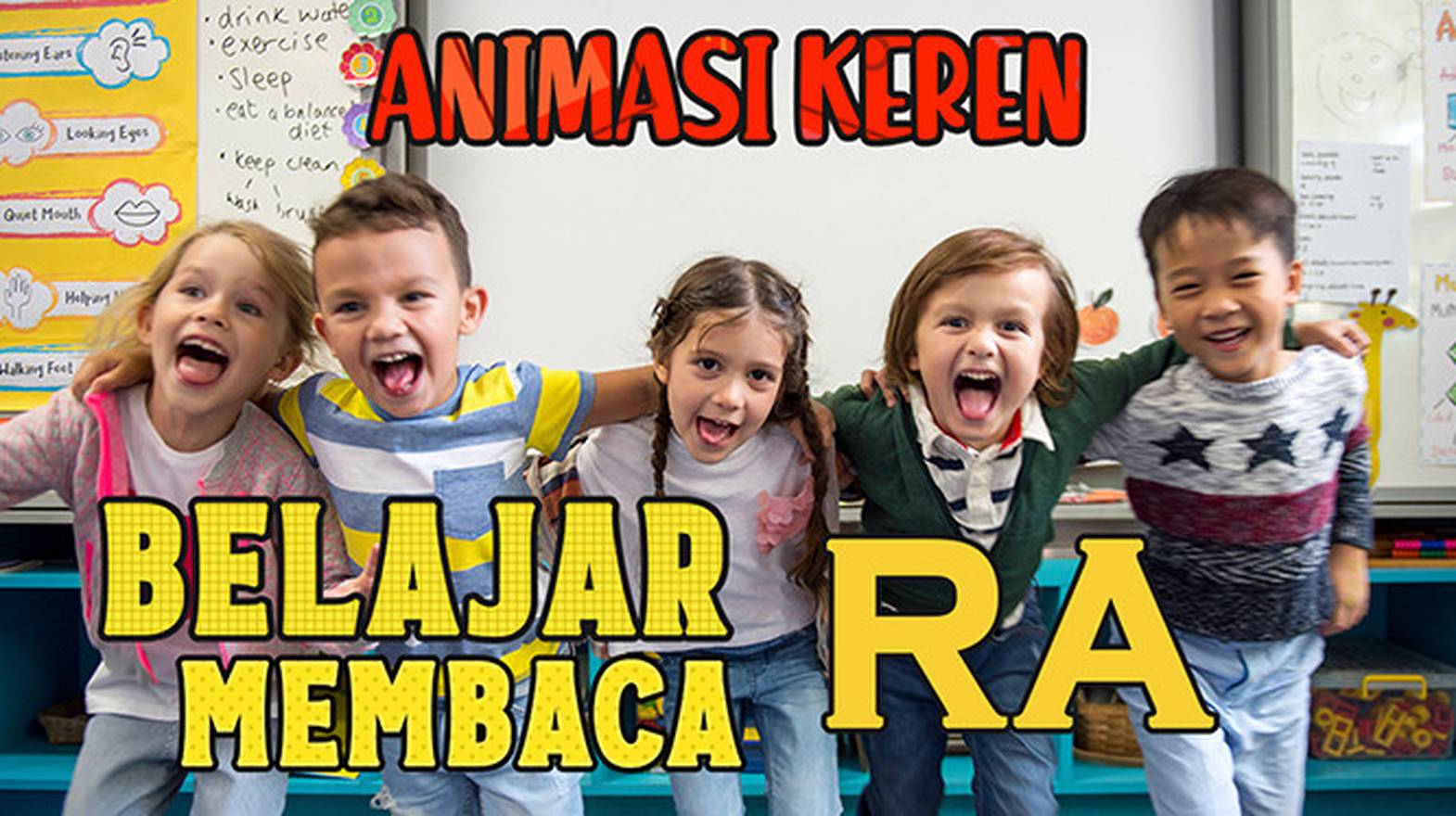 CARA BELAJAR MEMBACA DUA SUKU KATA HURUF RA UNTUK ANAK TK PAUD DAN SD ...