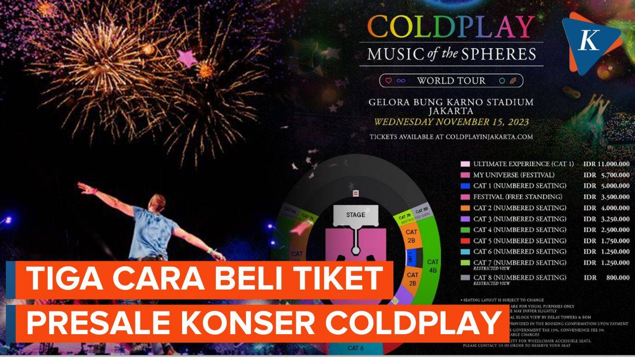 Cara Beli Tiket Presale Konser Coldplay di Jakarta yang Bakal Dimulai ...