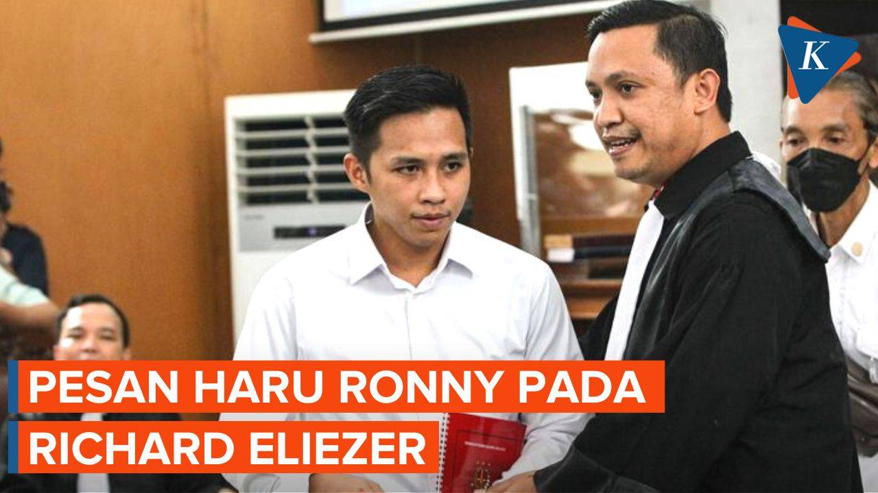 Isi Surat Perpisahan Ronny Talapessy untuk Richard Eliezer - Kompascom ...
