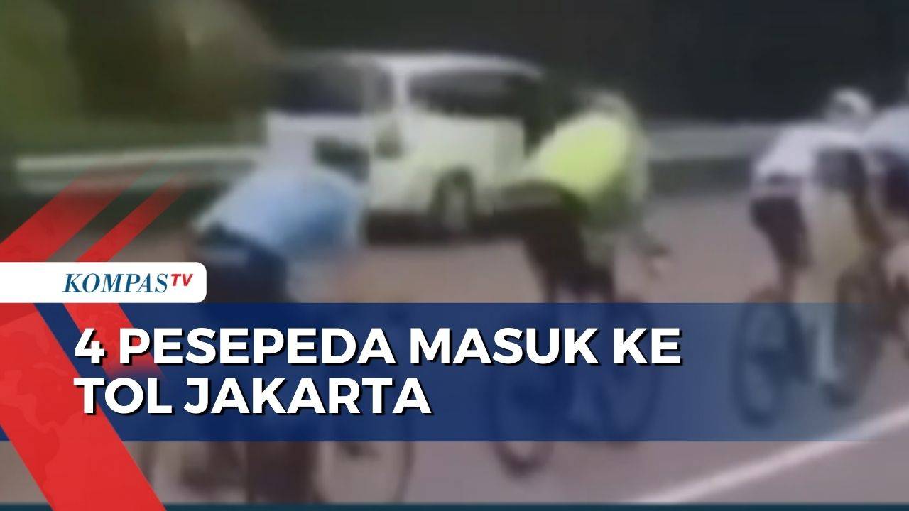 Viral! 4 Pesepeda Konvoi di Ruas Tol Jakarta-Cikampek - Kompas TV