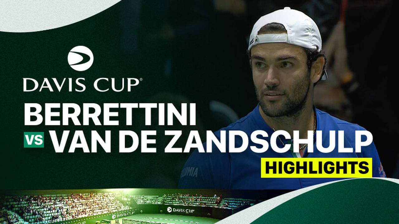 Matteo Berrettini (ITA) vs Botic Van De Zandschulp (NED) - Highlights ...