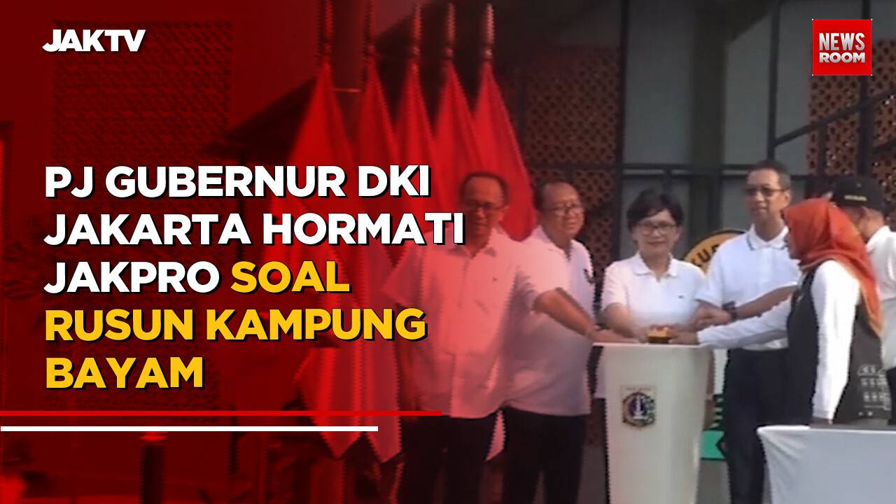 Pj Gubernur DKI Jakarta Hormati Jakpro Soal Rusun Kampung Bayam - jaktv.official | Vidio