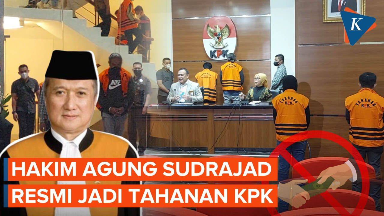 Hakim Agung Sudrajad Dimyati Resmi Ditahan KPK - Kompascom | Vidio