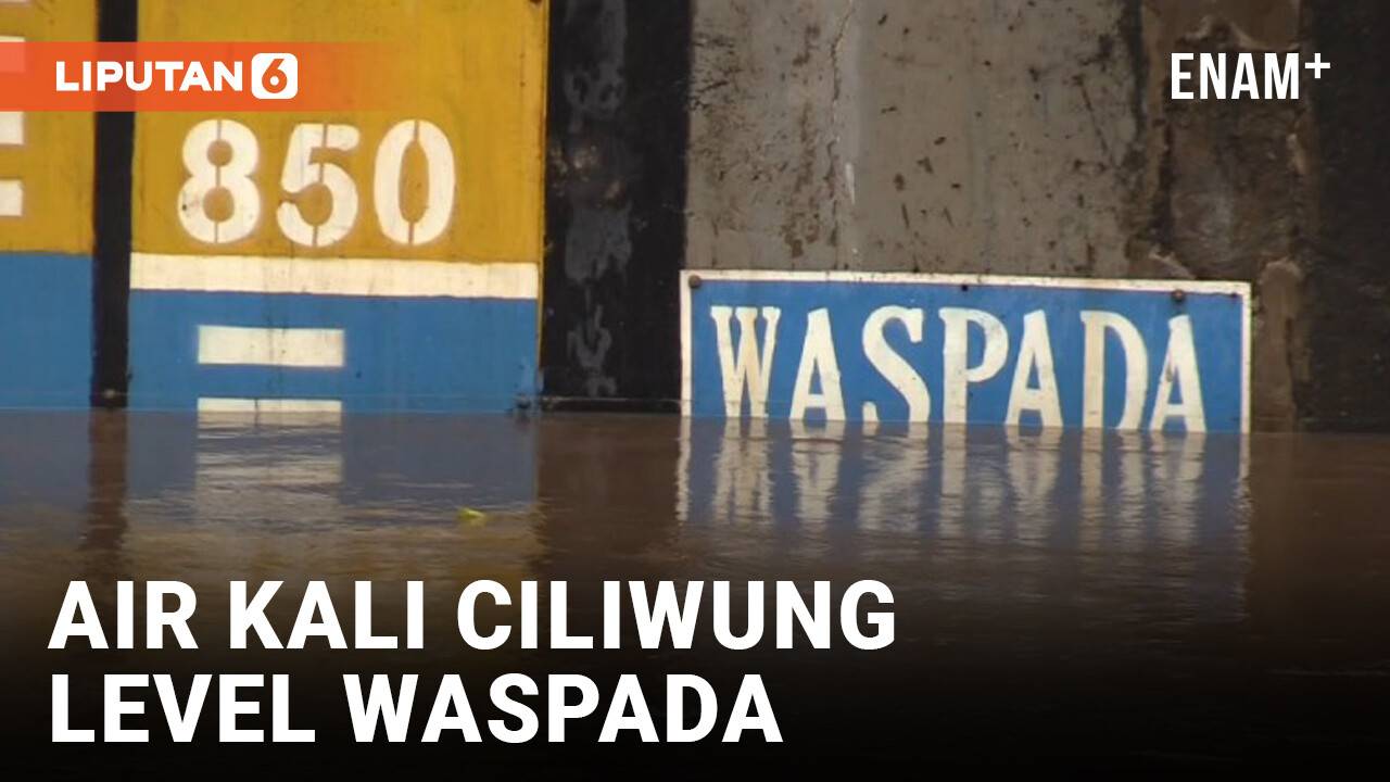 Debit Air Kali Ciliwung di Pintu Air Manggarai Naik Level Waspada ...