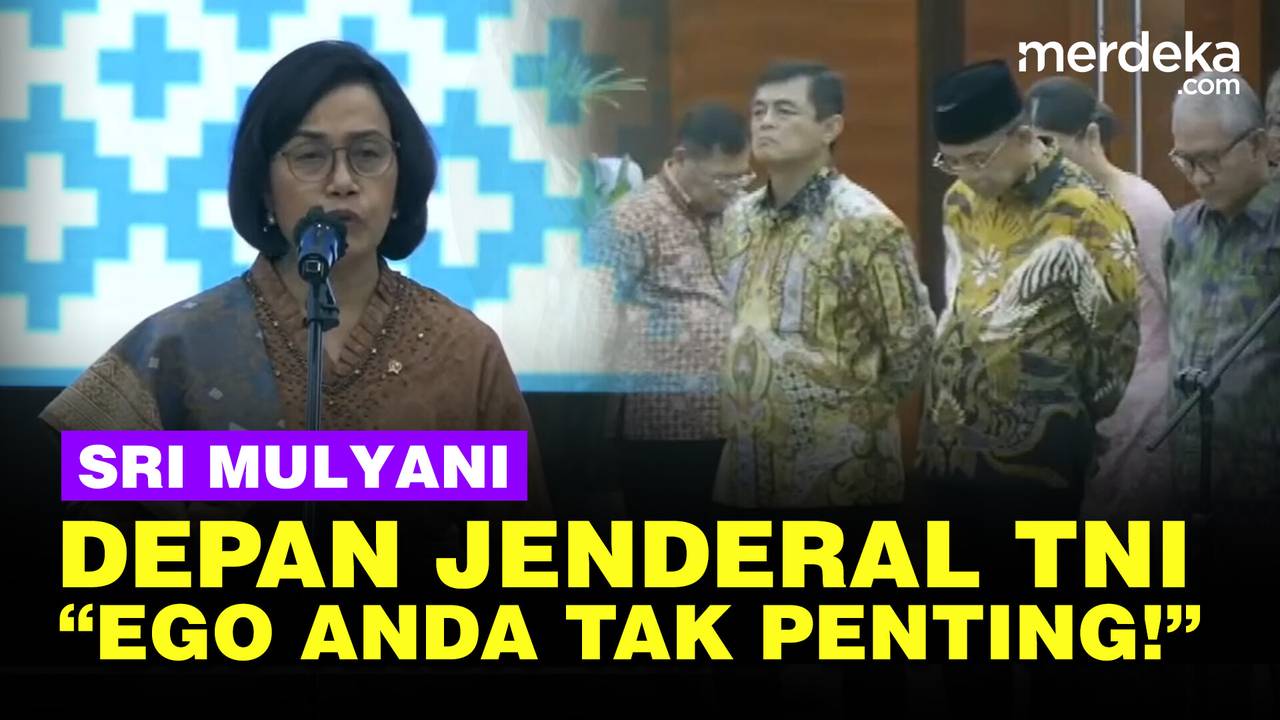 Wanti-Wanti Sri Mulyani Depan Jenderal TNI Bea Cukai: Ego Anda Tak Penting! - merdeka | Vidio