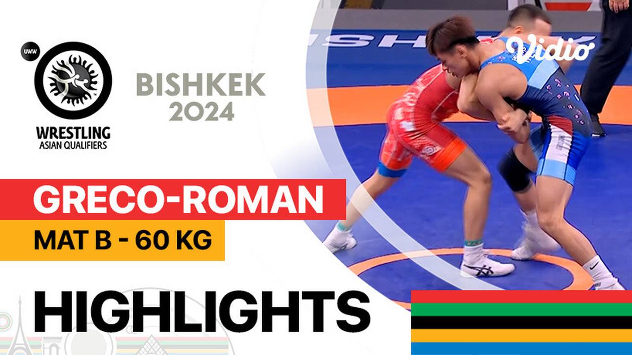 Mat B - Paris 2024 Qualification Rounds Greco-Roman 60kg - Full Match ...