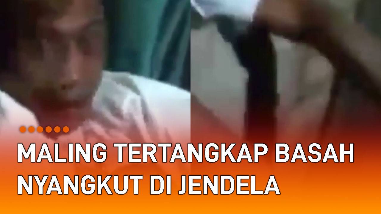 Maling di Medan Tertangkap Basah Nyangkut di Jendela - Liputan6.com | Vidio
