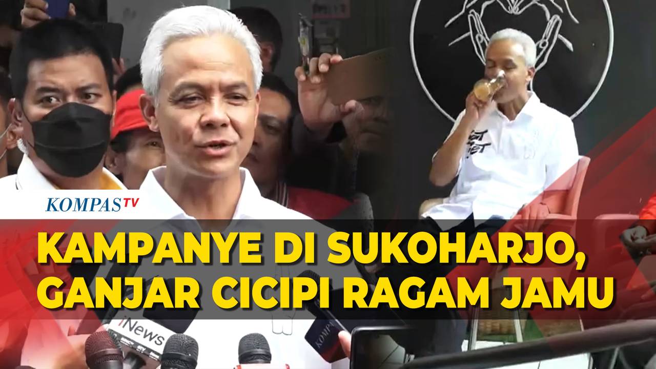 Capres Ganjar Pranowo Kunjungi Pasar dan Cicipi Macam Jamu saat ...
