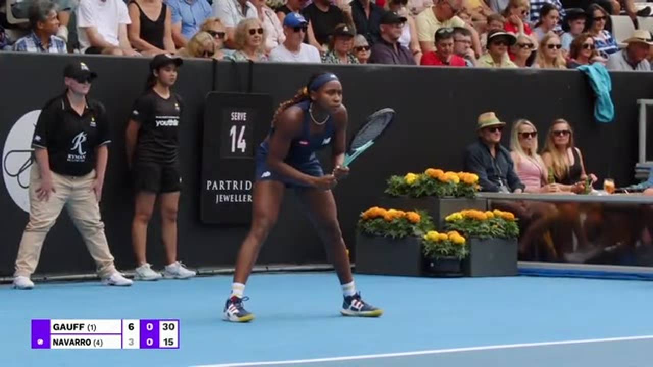 Semifinal: Coco Gauff vs Emma Navaro - Highlights | WTA ASB Classic 2024 | Vidio