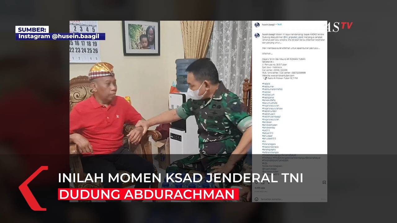 Potret KSAD Dudung Abdurachman Jenguk Tukul Arwana - Kompas TV | Vidio