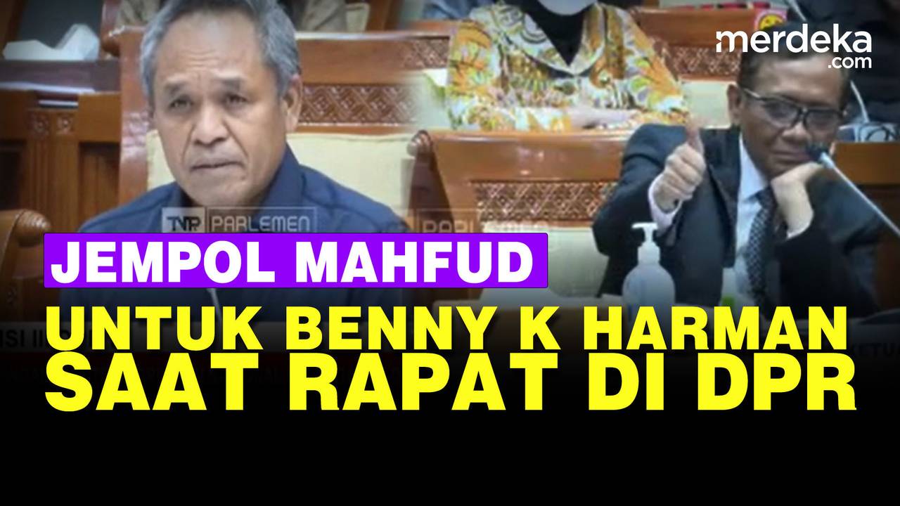Benny K Harman Tantangan Buka-Bukaan Data PPATK, Mahfud MD Kasih Jempol - merdeka | Vidio