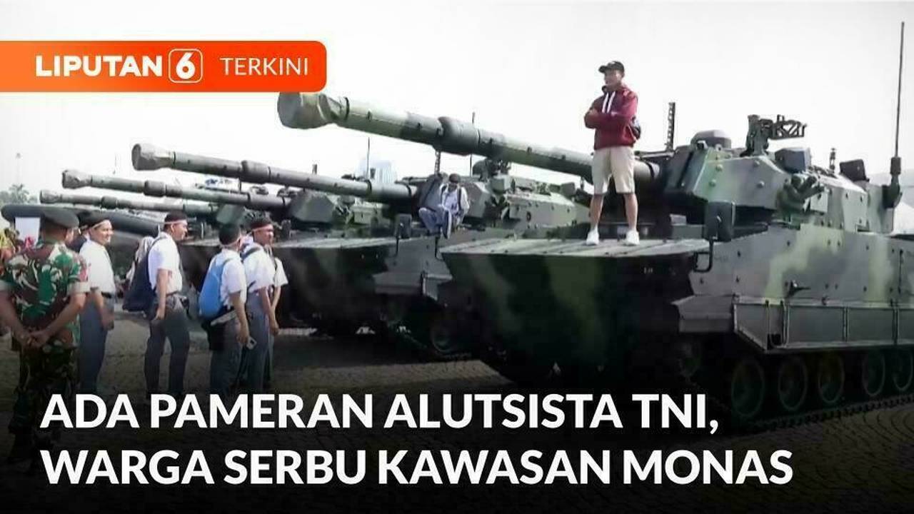Warga Antusias Lihat Pameran Alutsista TNI di Kawasan Monas | Liputan 6 - SCTV | Vidio