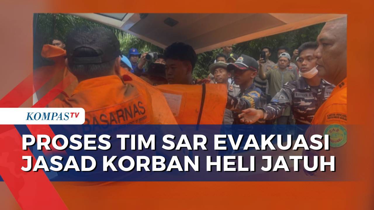 Detik-Detik Tim SAR Evakuasi 8 Jenazah Korban Helikopter PK-RGH Jatuh ...