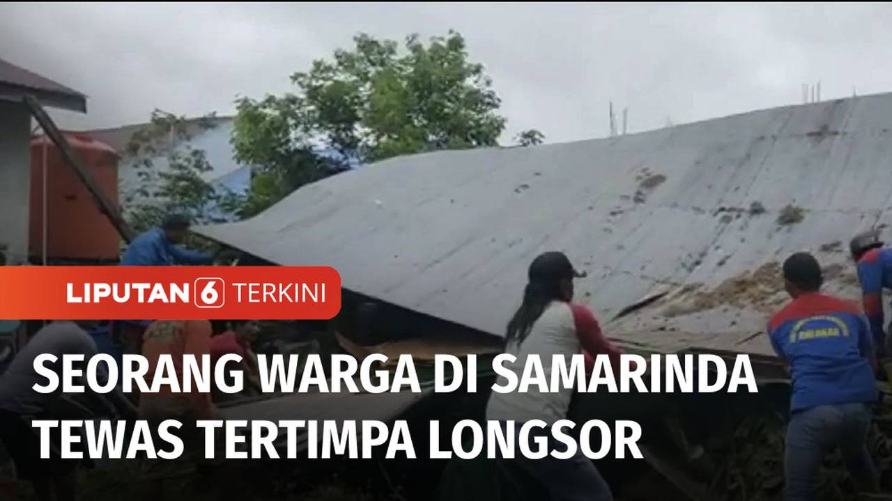 Proses Evakuasi Warga di Samarinda yang Tewas Tertimpa Material Longsor | Liputan 6 - SCTV | Vidio