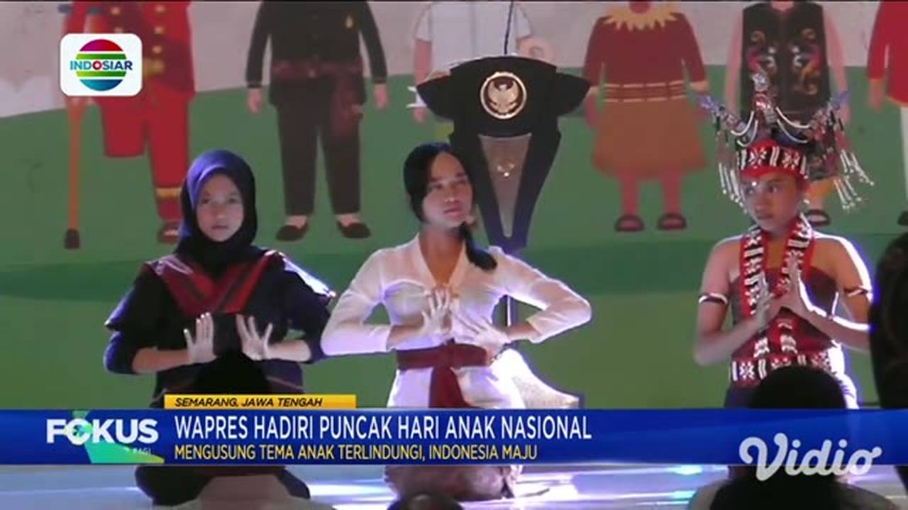 Wapres Hadiri Puncak Hari Anak Nasional - Indosiar Regional | Vidio