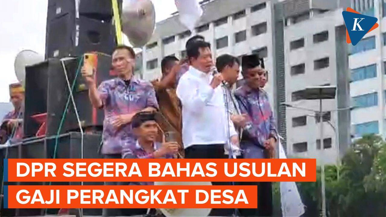 Setelah Kepala Desa, Giliran Perangkat Desa Demo di DPR Tuntut Kesejahteraan - Kompascom | Vidio