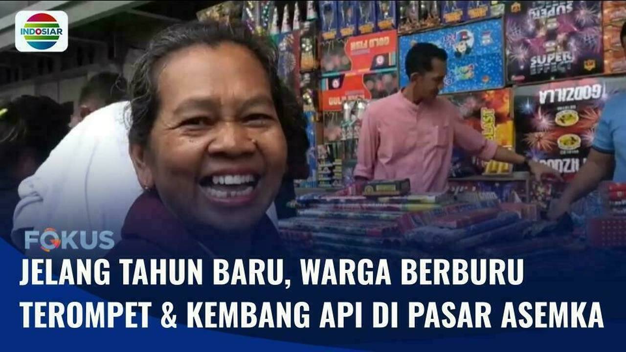 Pasar Asemka Ramai Pengunjung, Berburu Terompet dan Kembang Api Jelang ...