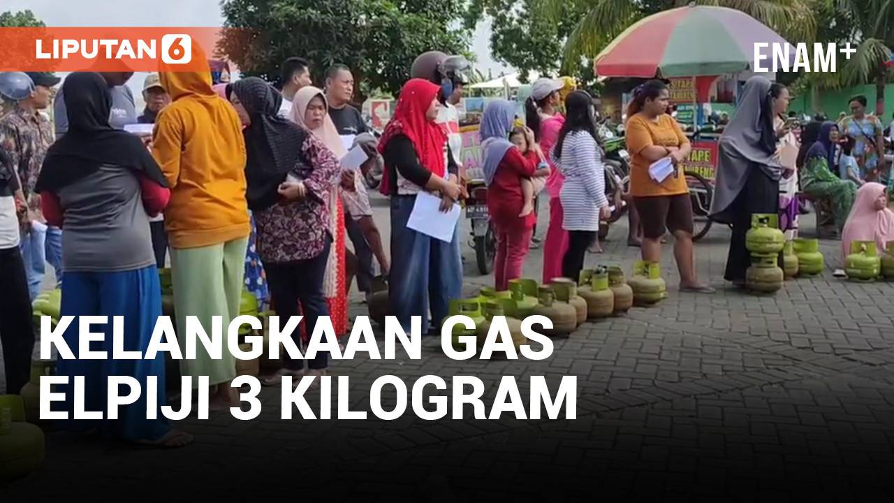 Gas Elpiji 3 Kilogram Langka, Warga Rela Antri Berdesakan - LiputanEnam ...