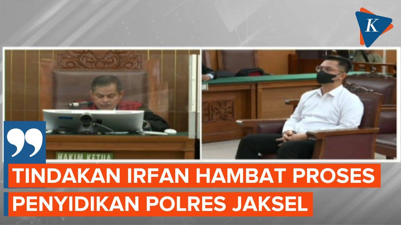 Hakim: Irfan Widyanto Tak Punya Hak Ganti DVR CCTV Rumah Sambo ...
