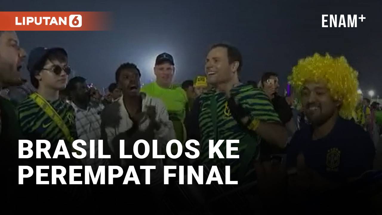 Fans Bersorak Ria atas Kemenangan Brasil di Piala Dunia | Vidio