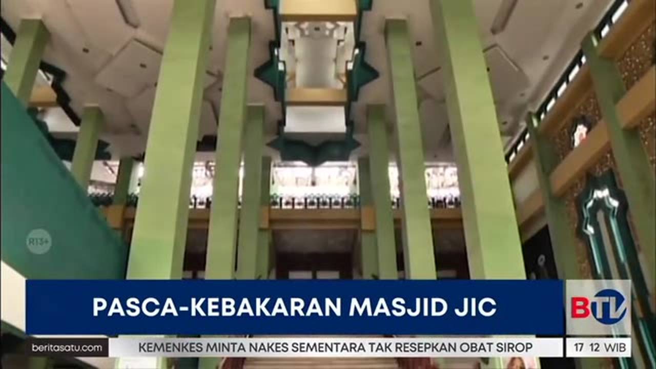 Kubah Masjid Islamic Center Terbakar Akibat Kelalaian Pekerja Btv