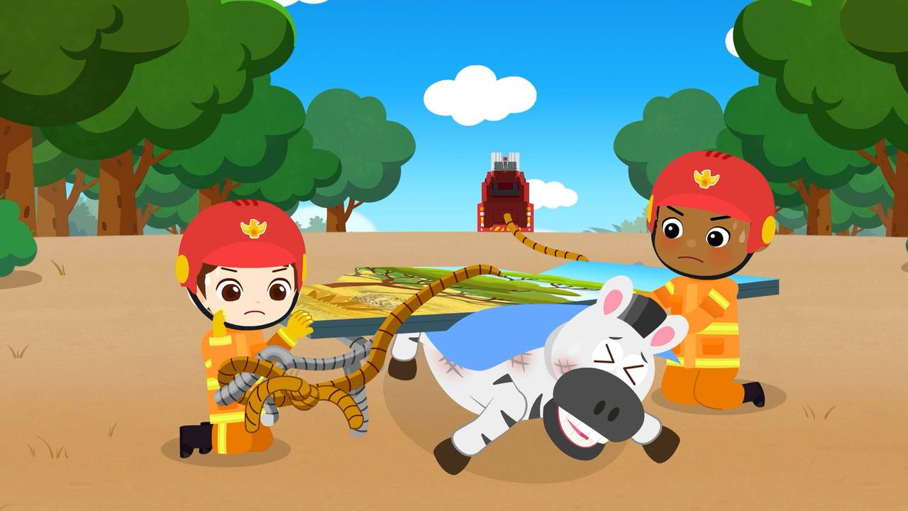 Tayo & The Animal Rescue - Ep 03 - The Zebra Escaped (2023) | Vidio