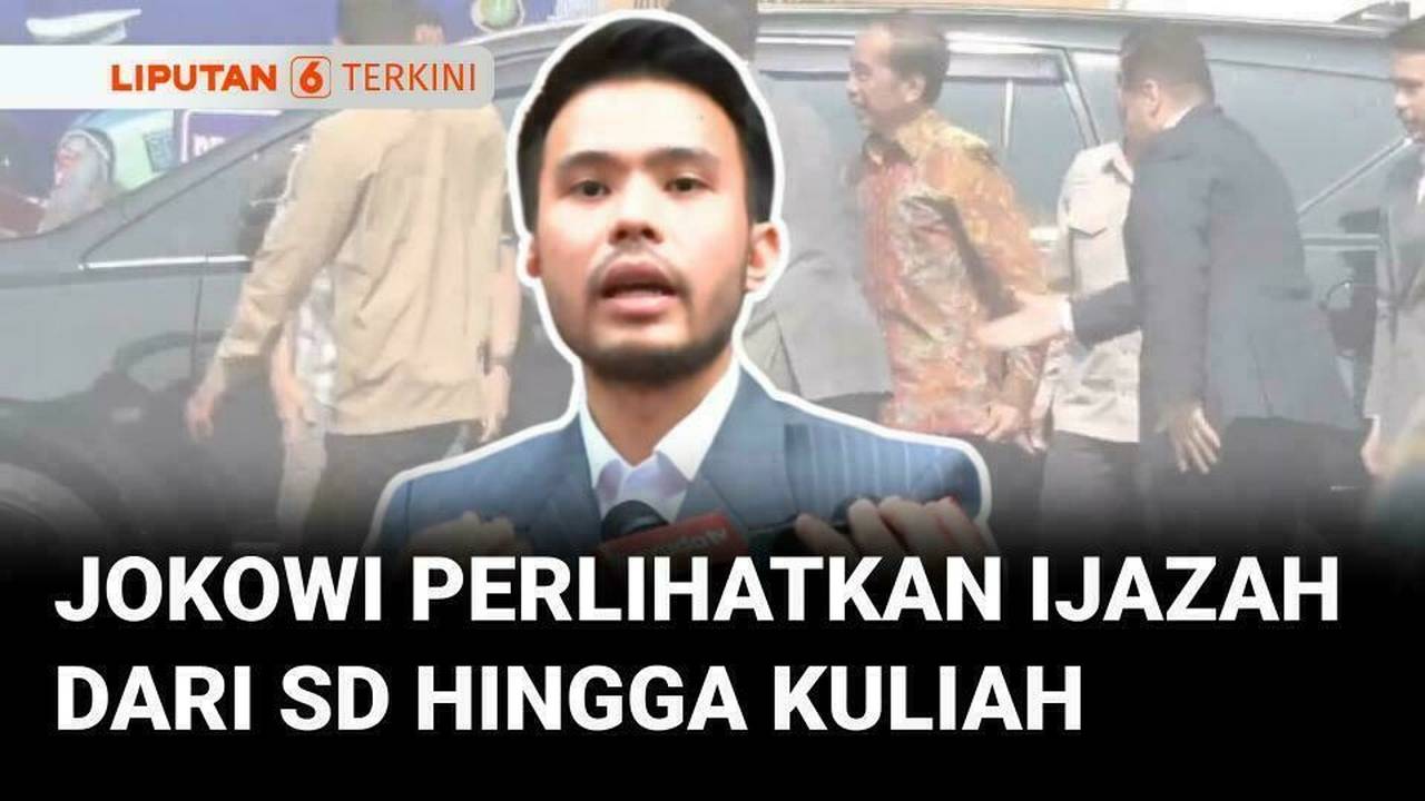 Lapor ke Polda Metro Jaya, Jokowi Bawa Ijazah Lengkap Mulai SD, SMP, SMA hingga Kuliah | Liputan ...