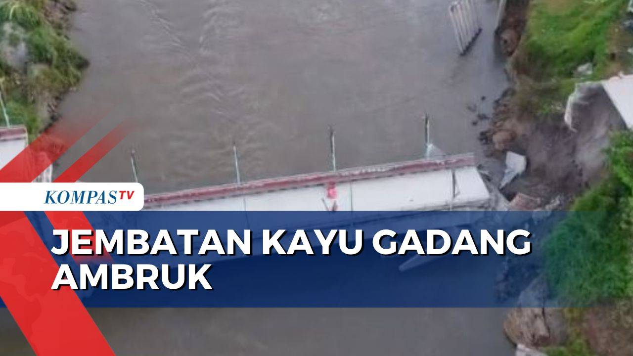 Belum Genap 2 Tahun, Jembatan Kayu Gadang di Padang Ambruk Akibat ...