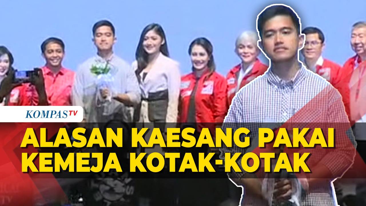 Bangganya Kaesang Pakai Kemeja Kotak-Kotak di Kopdarnas PSI, Ini ...
