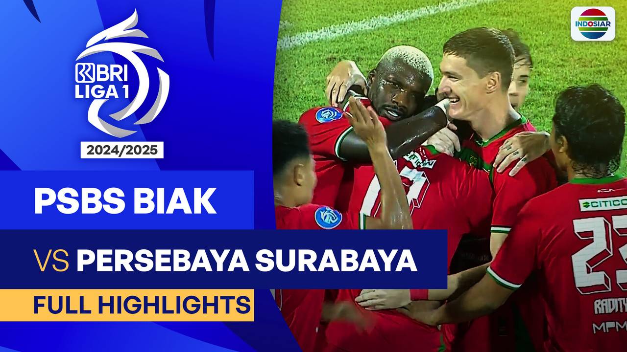 PSBS Biak VS Persebaya Surabaya - Full Highlights | BRI Liga 1 2024/25 ...