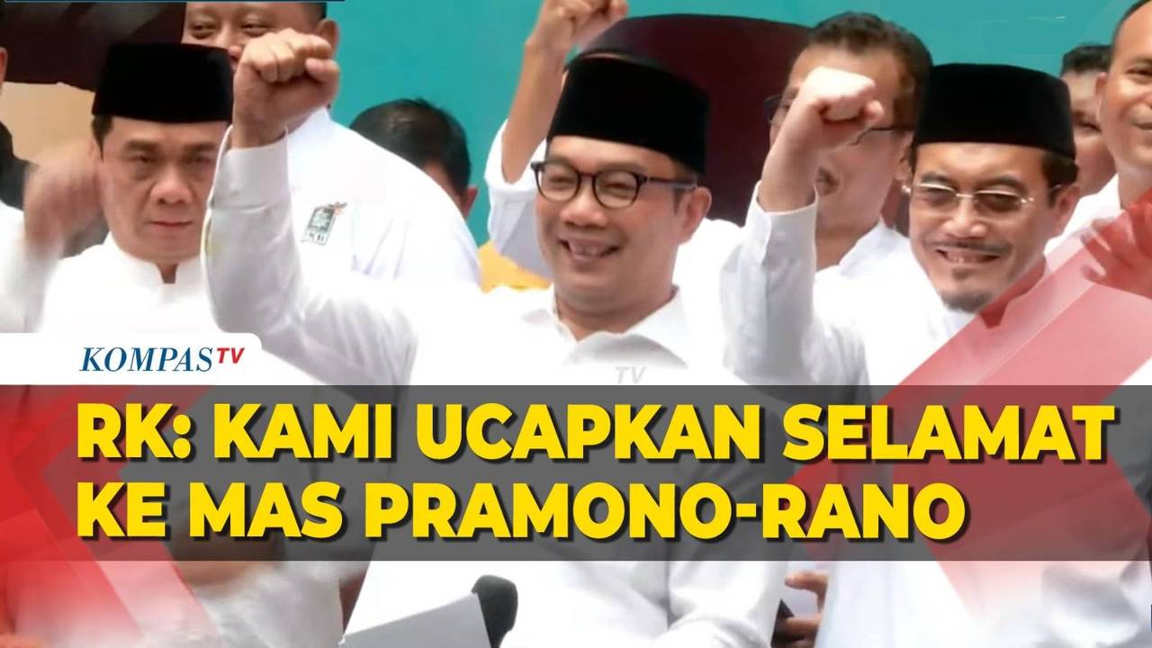 [FULL] Pernyataan Cagub Ridwan Kamil dan Suswono ucap Selamat ke Pasangan Pramono-Rano - Kompas ...