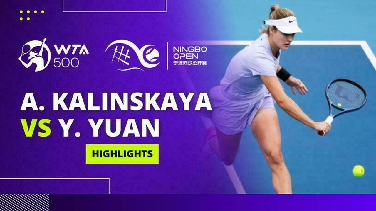 Anna Kalinskaya vs Yue Yuan - Highlights | WTA Ningbo Open 2024 | Vidio