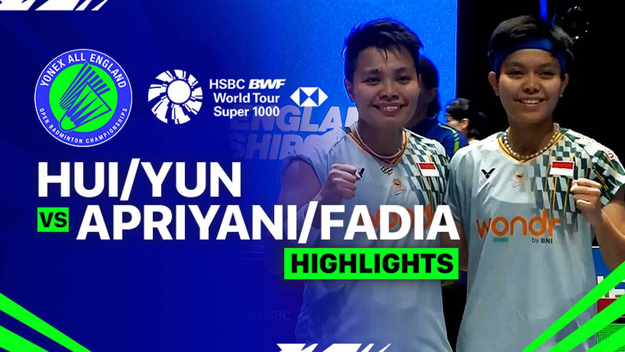 Hsu Yin-Hui/Lin Jhih Yun (TPE) vs Apriyani Rahayu/Siti Fadia Silva ...