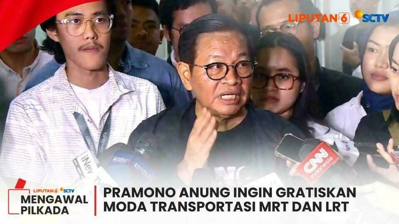 Seperti Transjakarta, Pramono Anung Ingin Gratiskan Juga MRT dan LRT | Liputan 6 - SCTV | Vidio