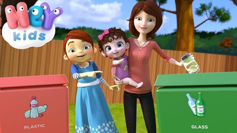 Reduce Reuse Recycle song for preschoolers Recycling for Kids | Vidio