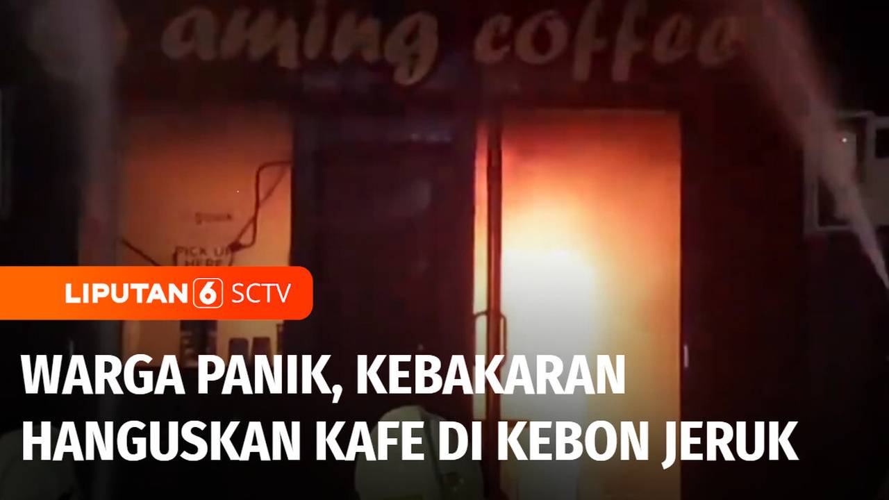 Warga Panik! Kebakaran Menghanguskan Kafe di Ruko Berlantai Tiga di ...