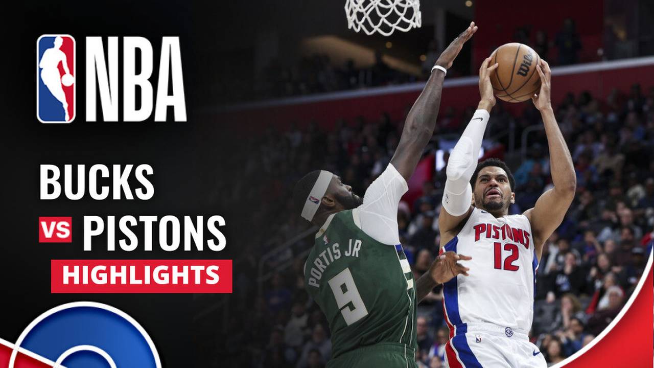 Milwaukee Bucks vs Detroit Pistons - Highlights | NBA Regular Season 2024/25 | Vidio