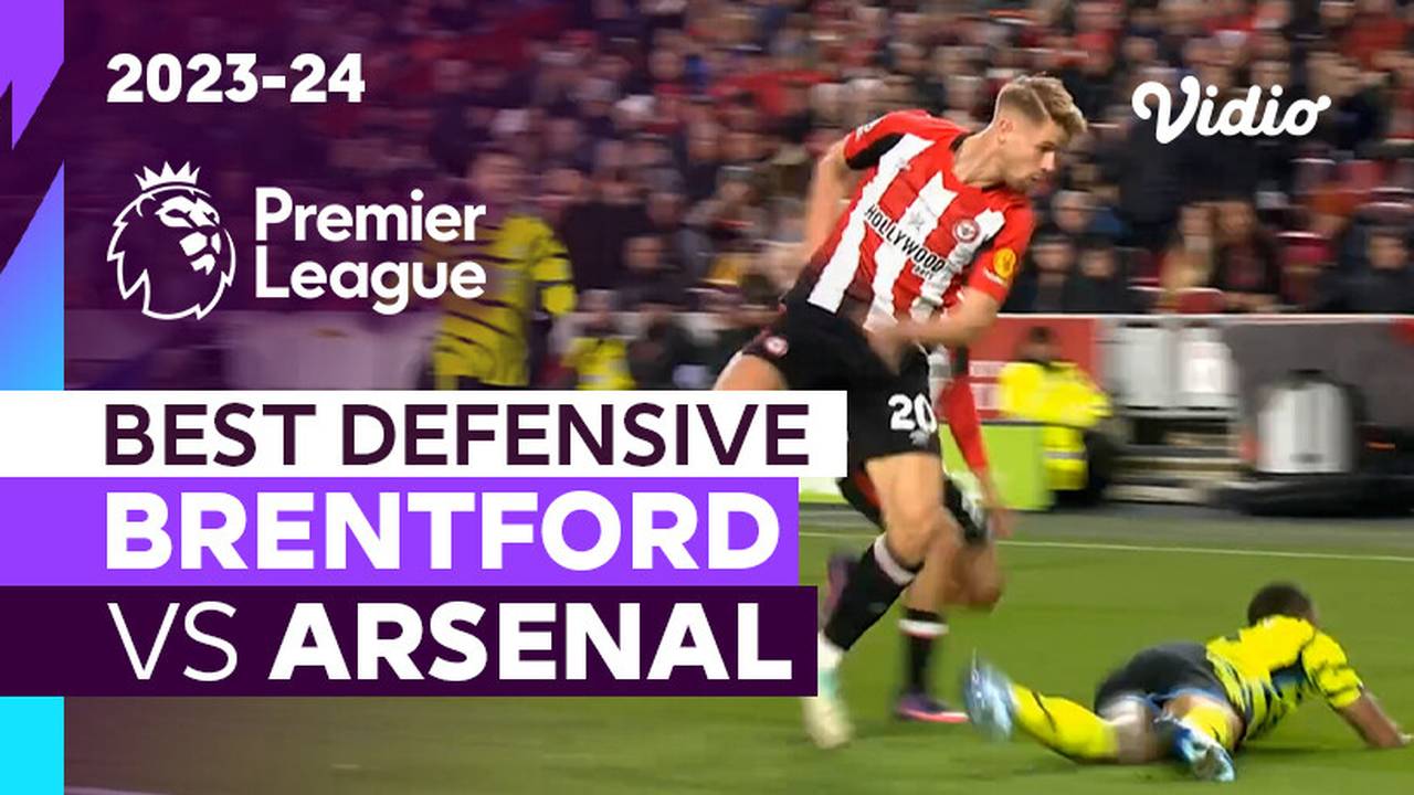 Aksi Defensif Terbaik | Brentford vs Arsenal | Premier League 2023/24