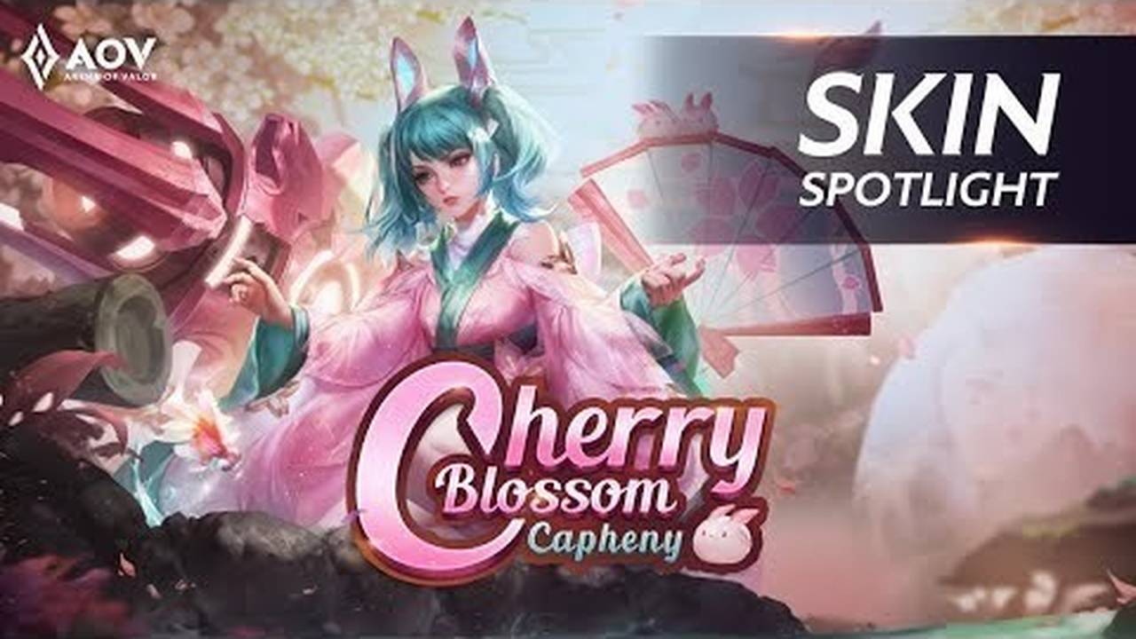 Capheny Cherry Blossoms Skin Spotlight - Garena AOV (Arena of Valor) (1) | Vidio