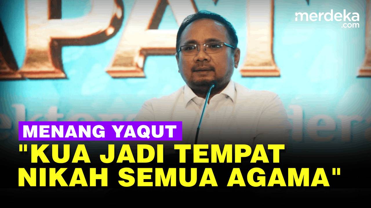 Menag Yaqut KUA Tempat Nikah Semua Agama, Aulanya Bisa Dipakai Ibadah ...